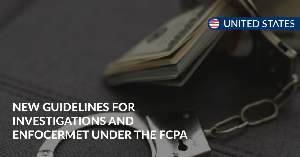 New guidelines for enforcement under the FCPA - OlarteMoure ...